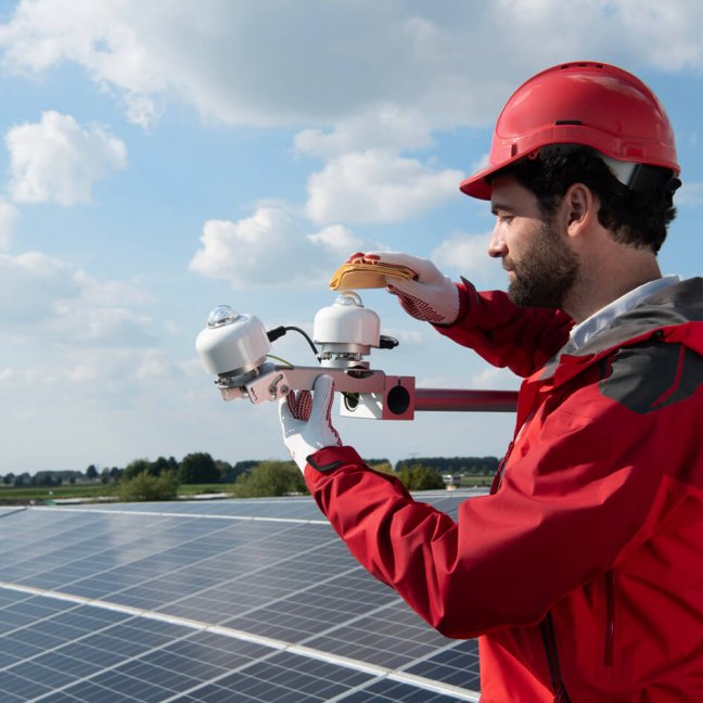 SR300-D1 industrial Class A pyranometer with heating